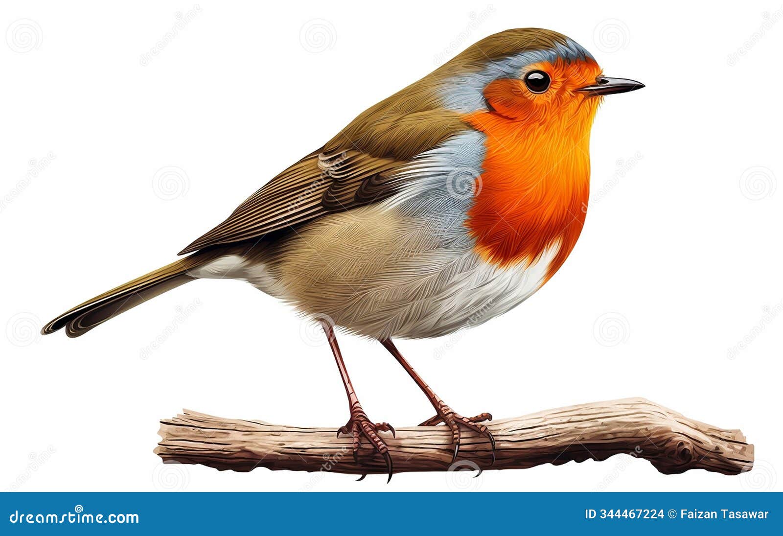 Robin in a White Space stock photo. Image of ranch, mane - 344467224
