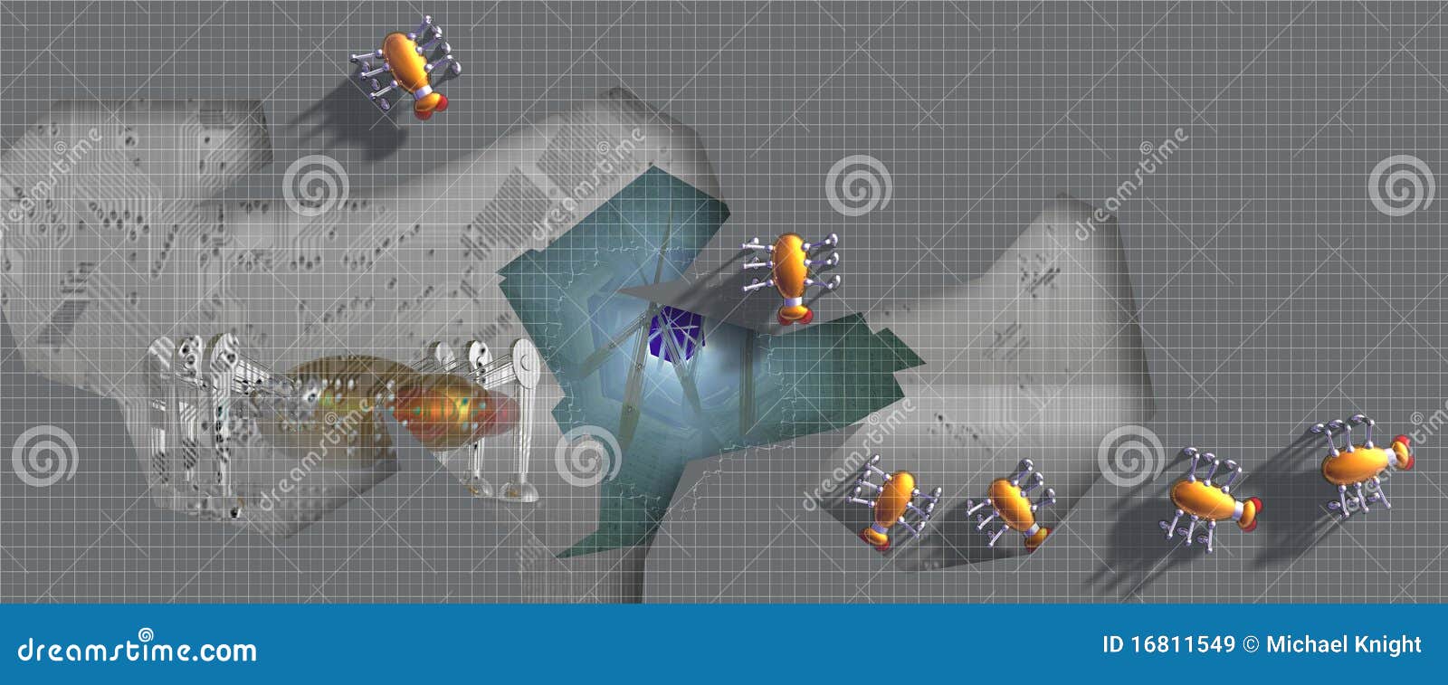 Robo Bugs on repair stock illustration. Illustration of insects - 16811549