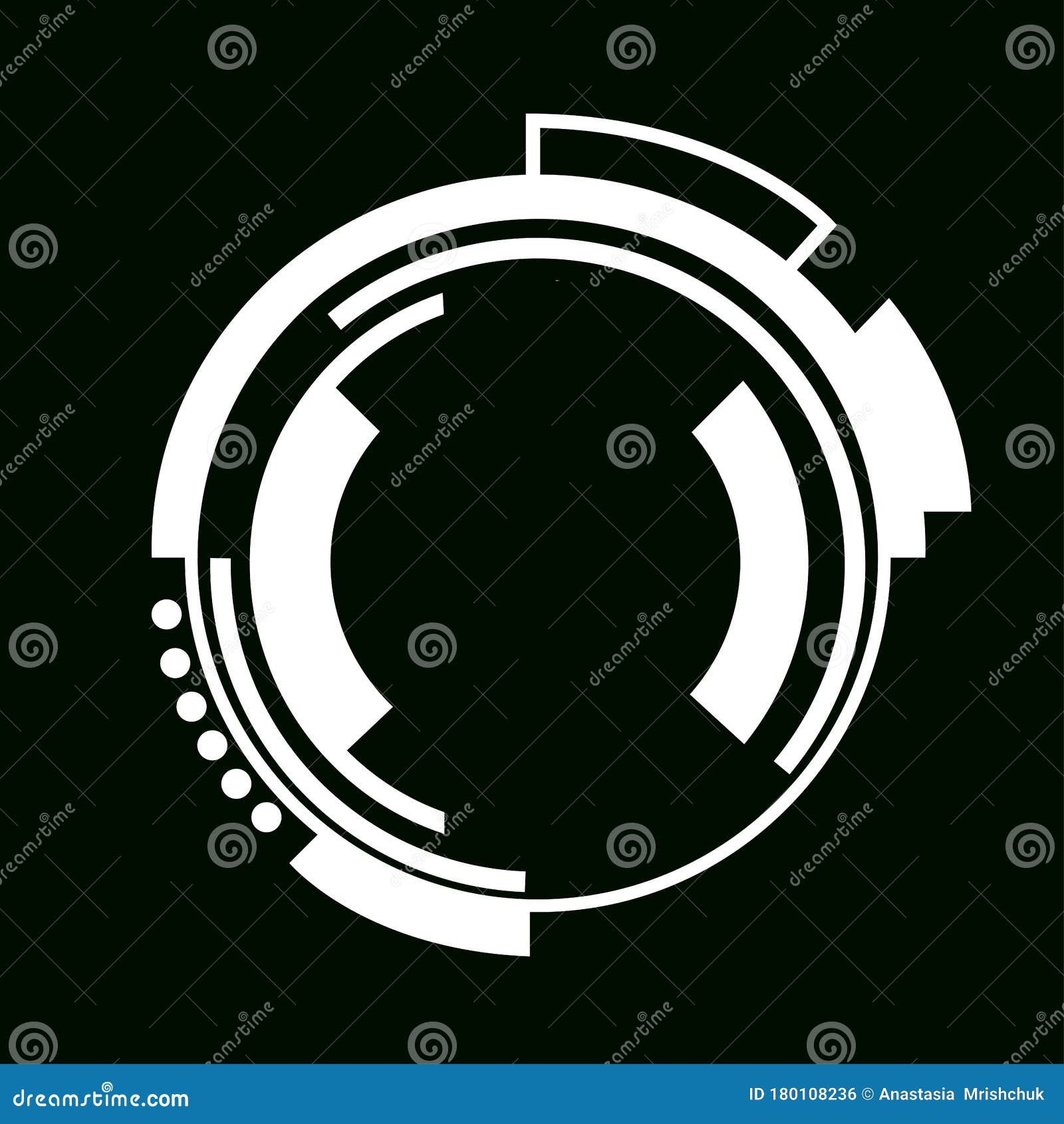 Robo Eye Icon. Robot Target Lock. Vector Illustration Stock ...
