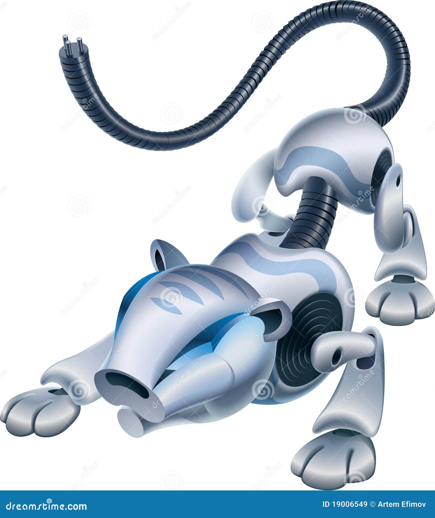 Robo-tiger stock vector. Illustration of hunter, intelligence - 19006549