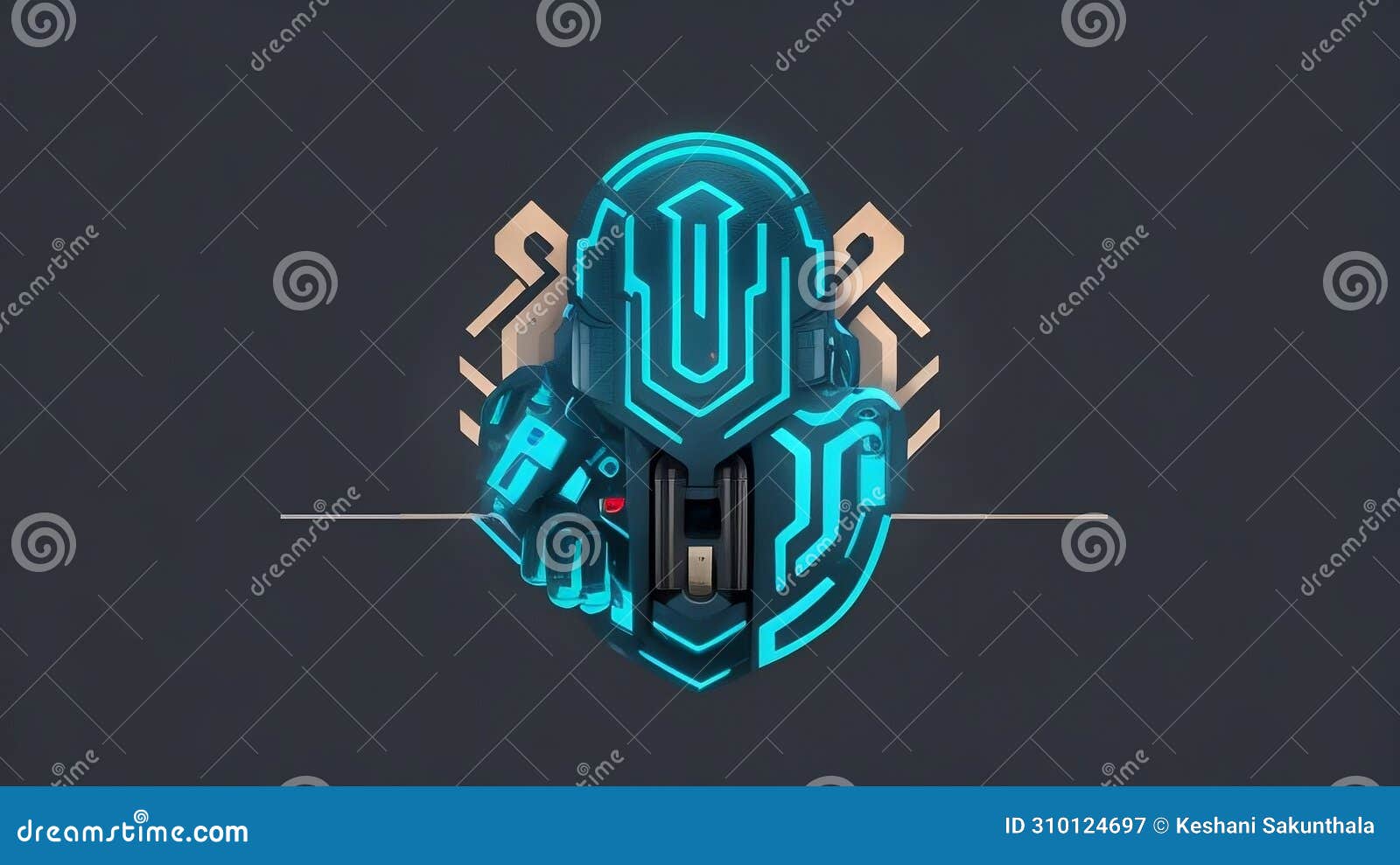 RoboGuard Key: Modern Logo for AI-Powered Cyber Security Stock ...