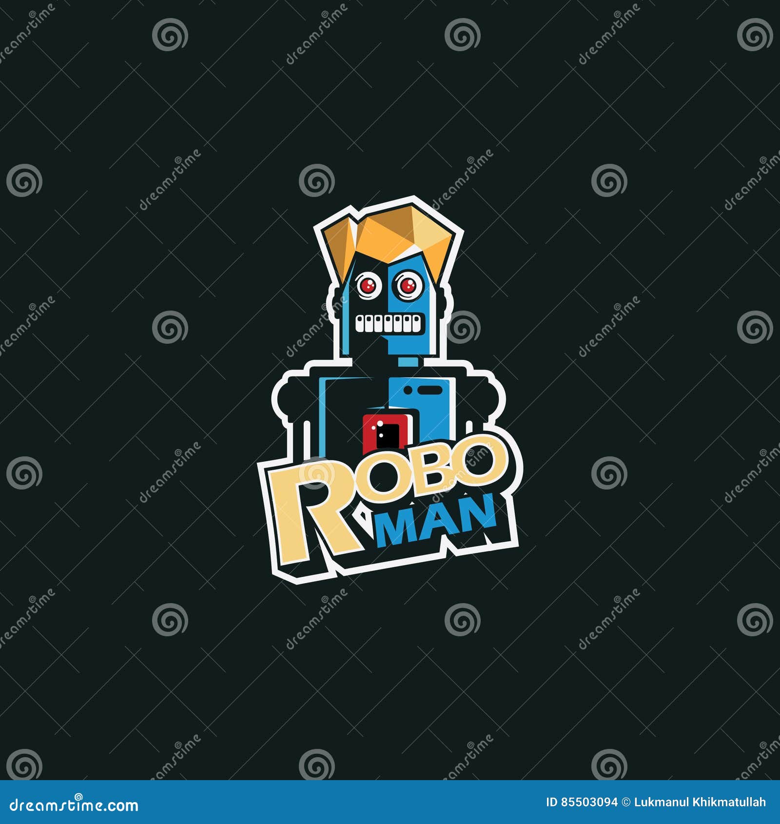 Roboman Business Logo Corporation Stock Illustration - Illustration of ...