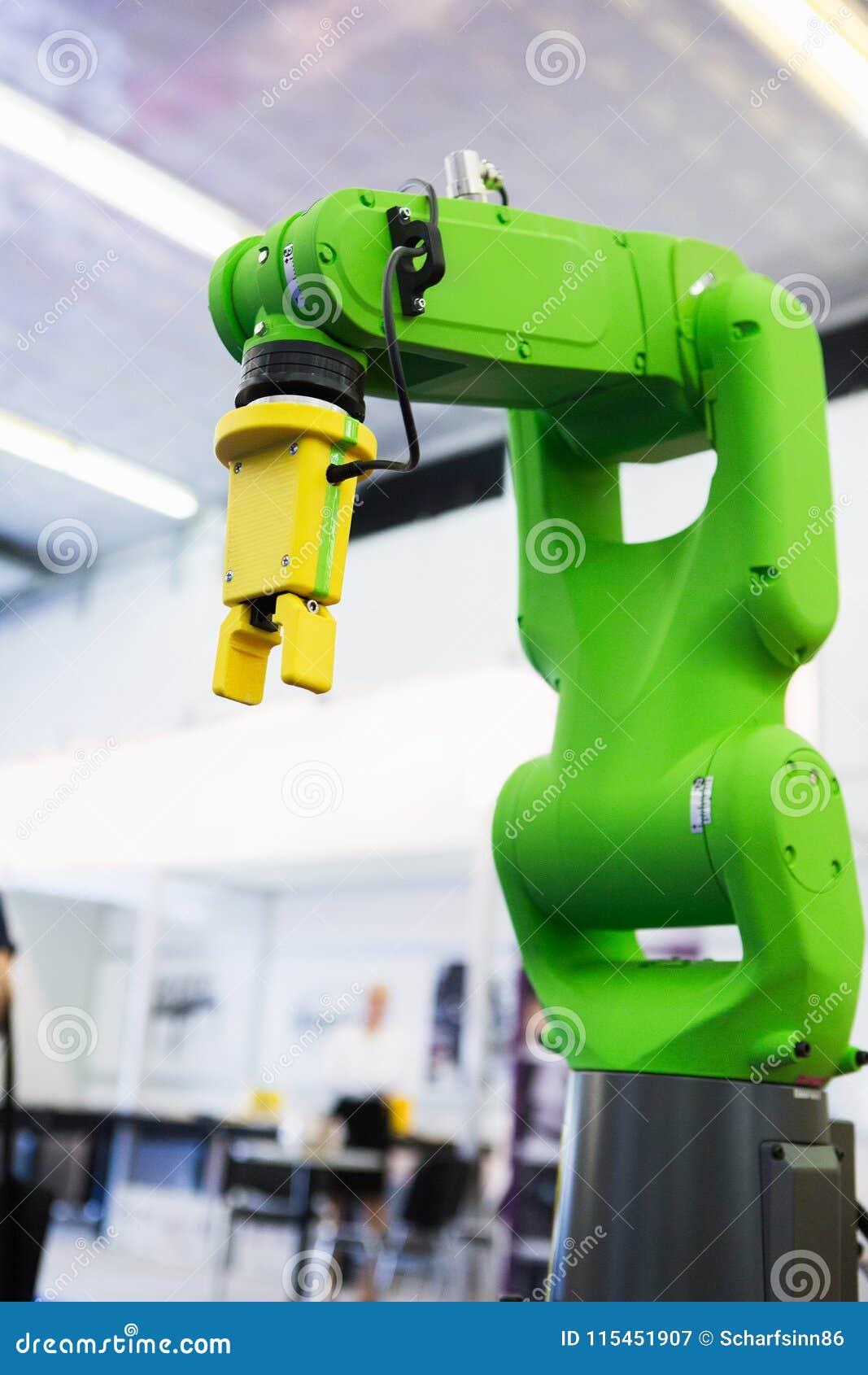 Roboric arm. Smart factory stock image. Image of technology - 115451907