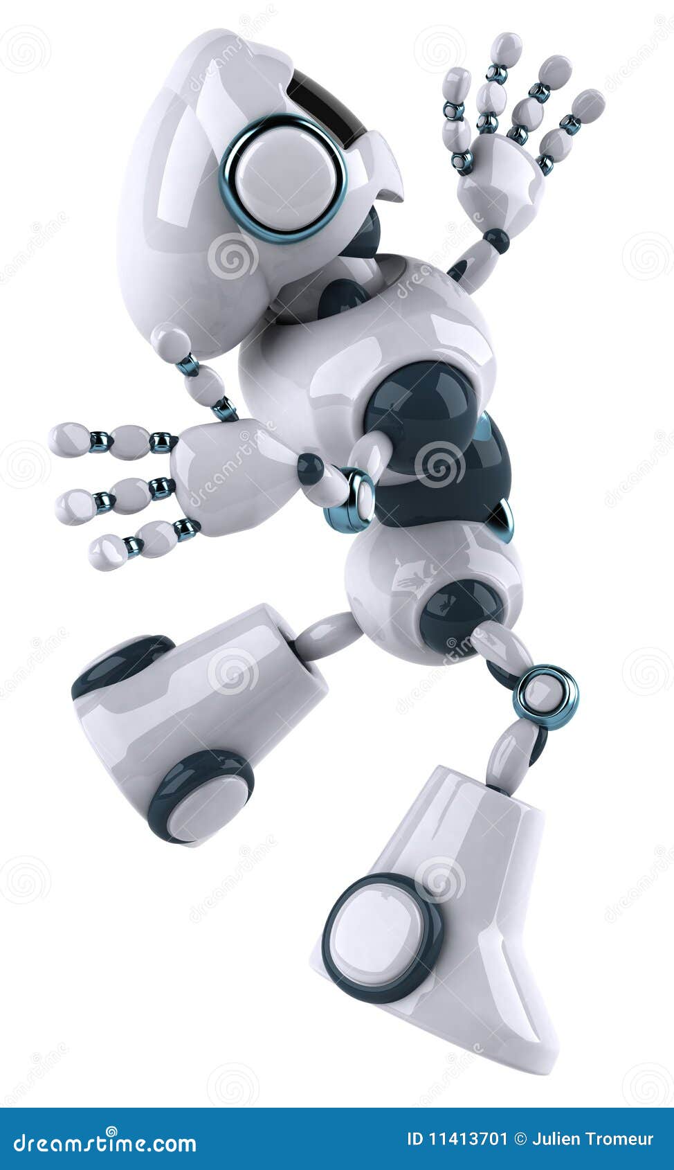 Robot stock illustration. Illustration of modern, metal - 11413701