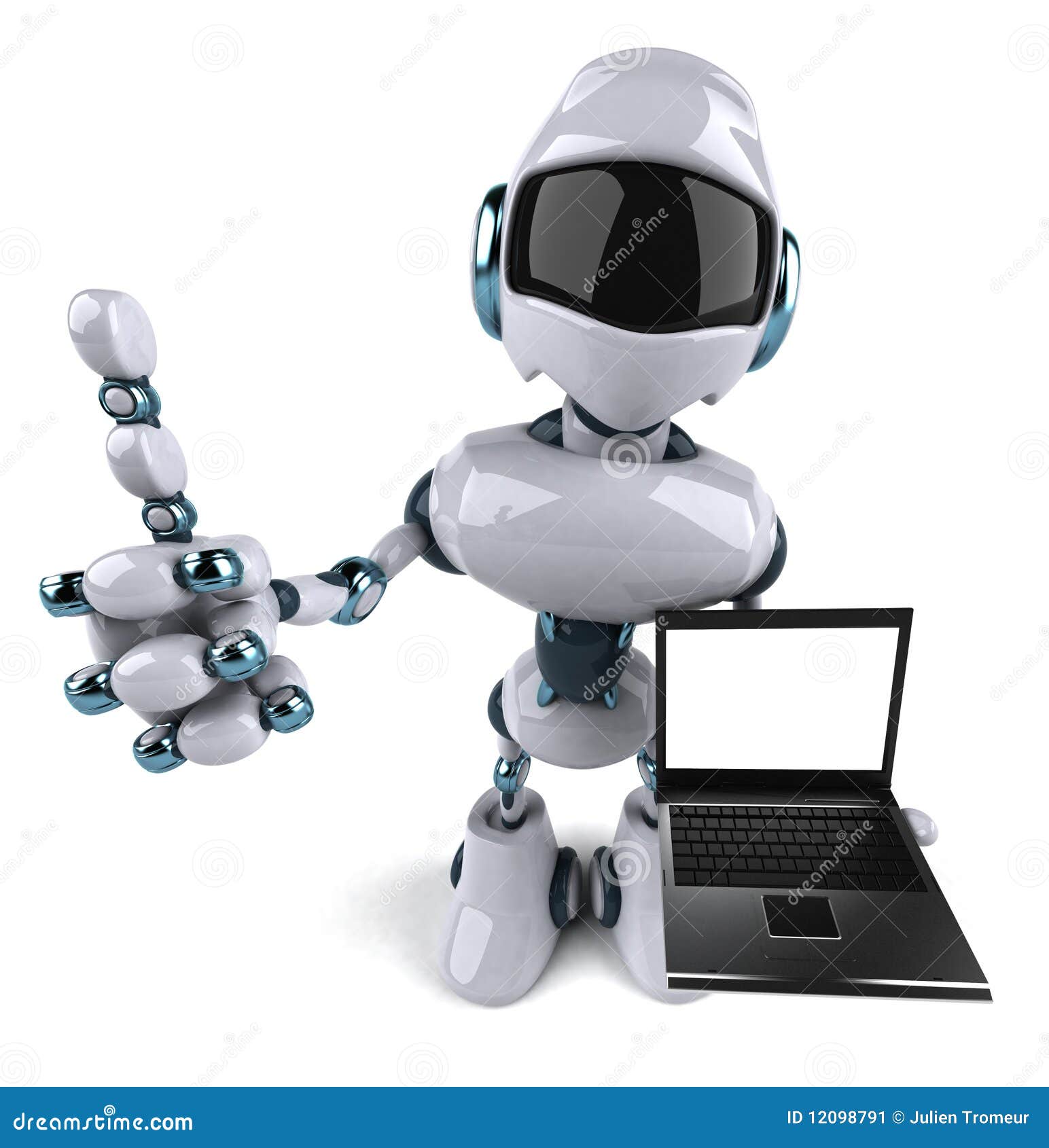 Robot stock illustration. Illustration of android, retro - 12098791