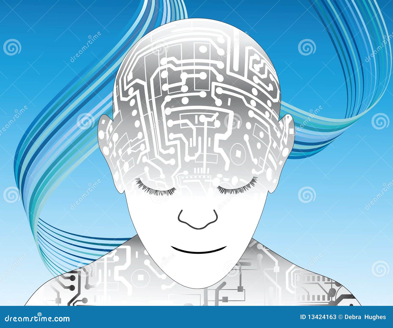 Silver Humanlike Robot With Huge Ai Brain Hat Stock Photography ... Silver Humanlike Robot With Huge Ai Brain Hat Stock Photography ...