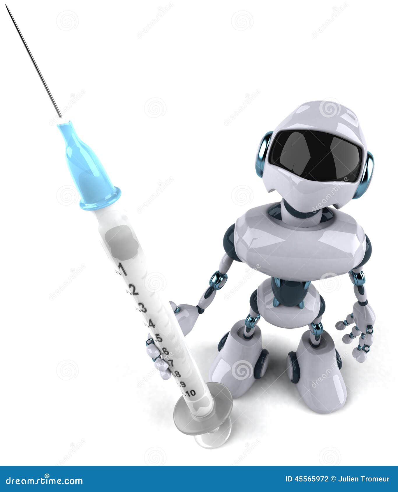 Robot stock illustration. Illustration of care, technology - 45565972