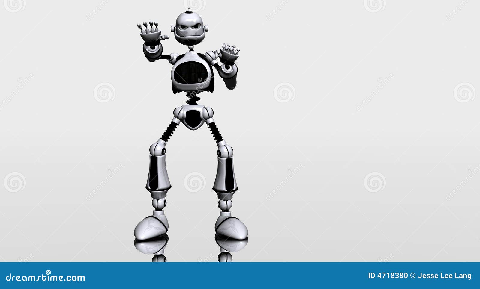 Robot stock illustration. Illustration of cyborg, iron - 4718380