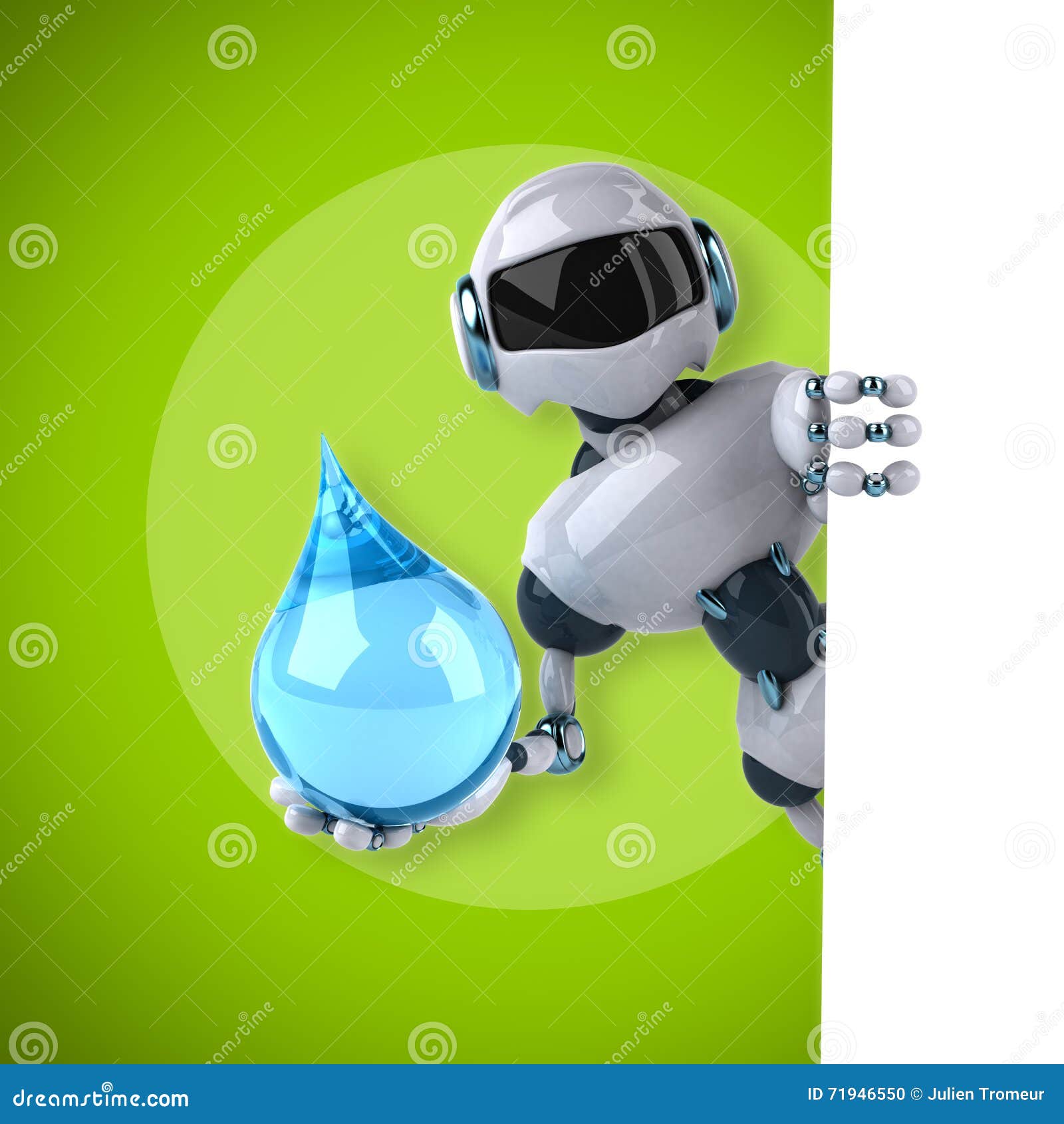 Robot stock illustration. Illustration of symbol, water - 71946550