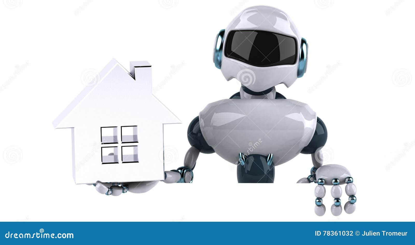 Robot stock illustration. Illustration of house, robot - 78361032