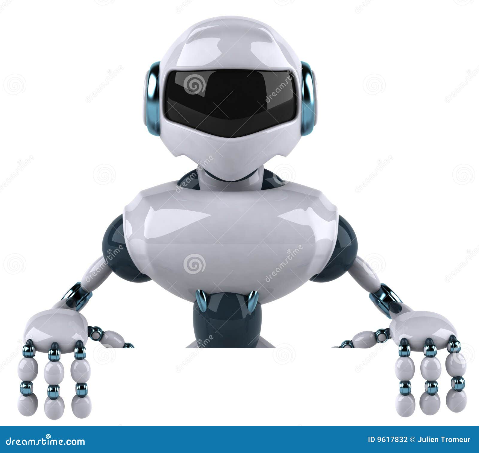 Robot stock illustration. Illustration of metal, technology - 9617832