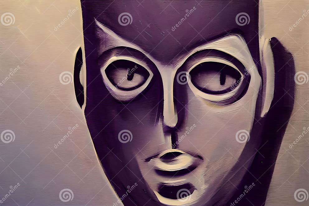 Robot Abstract Art. Generative AI Stock Illustration - Illustration of ...