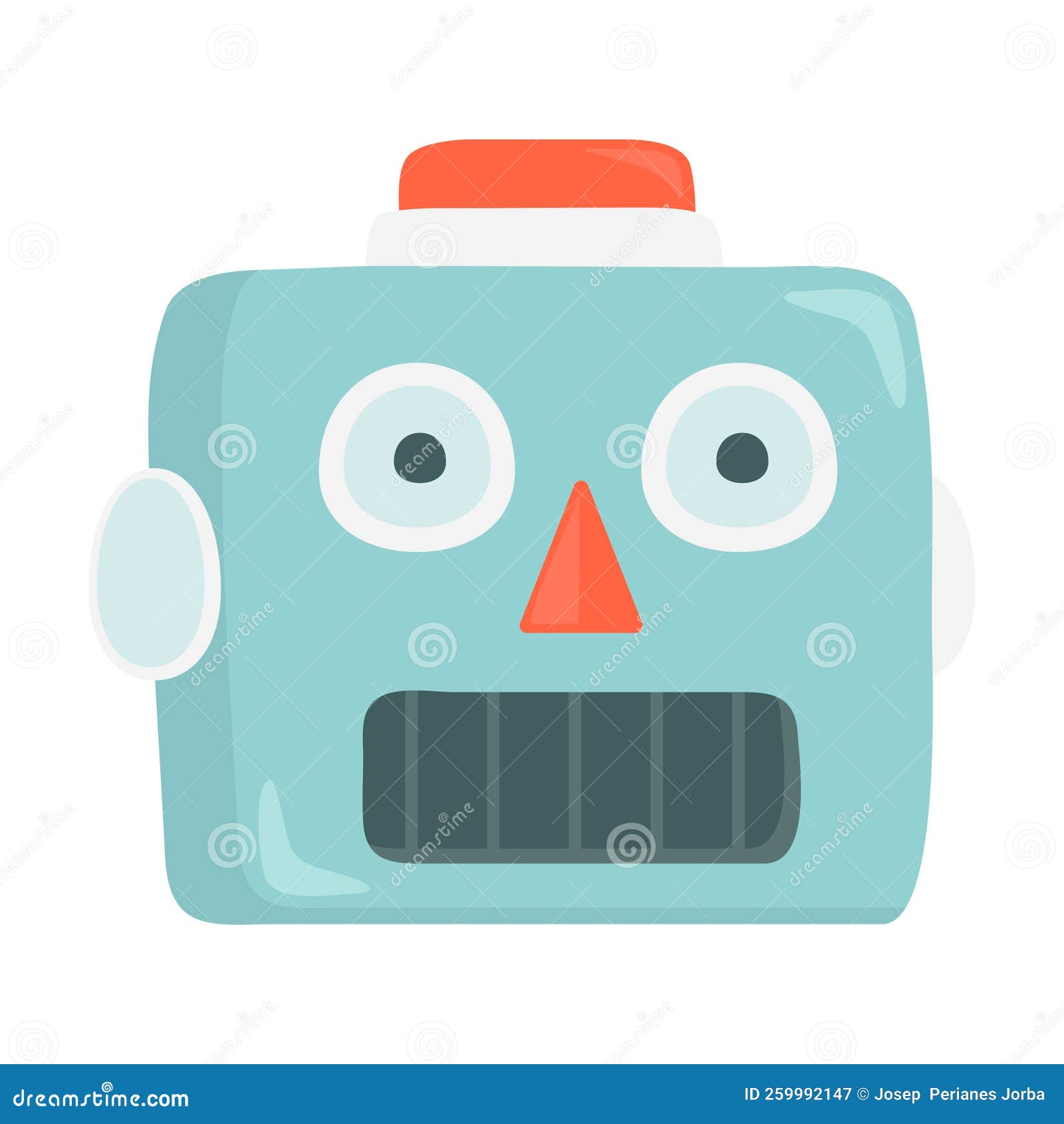 Robot Abstract Expressionism Digital Illustration. Vector Design ...