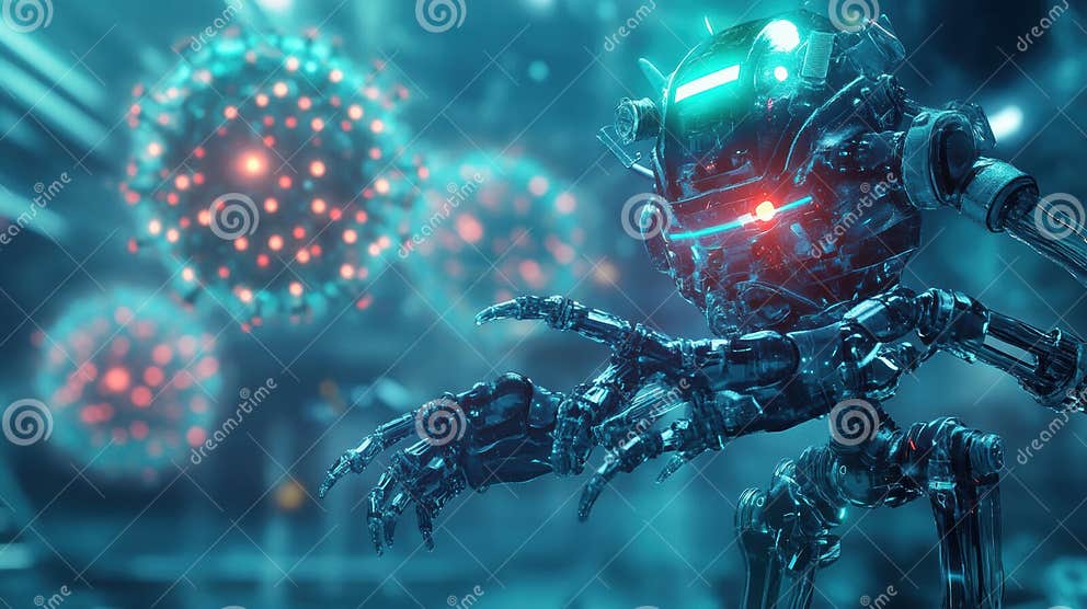 Robots Efficiently Neutralizing Viruses in a Futuristic Laboratory ...
