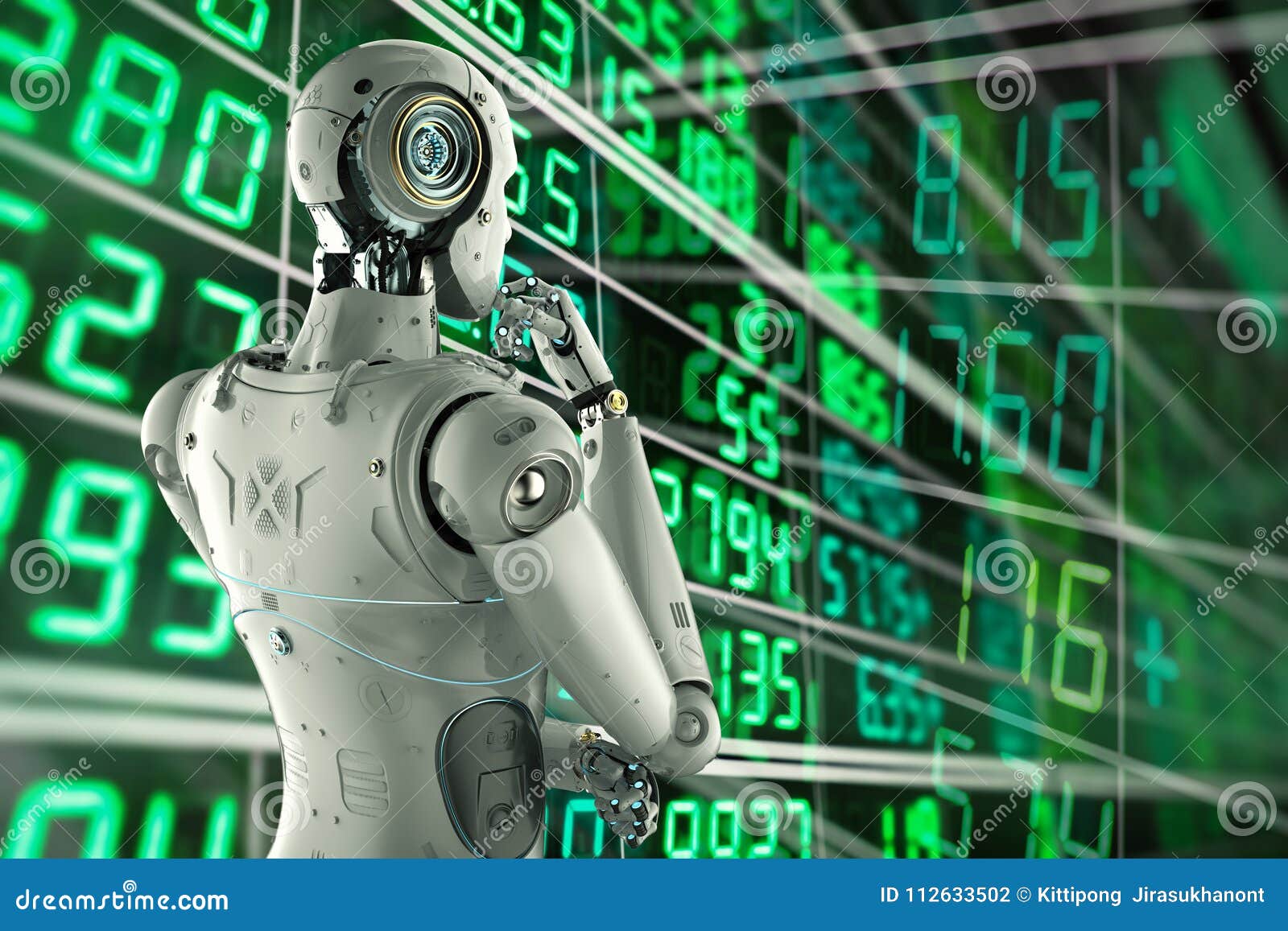 Robot Analyze X-ray Brain Royalty-Free Stock Image | CartoonDealer.com ...