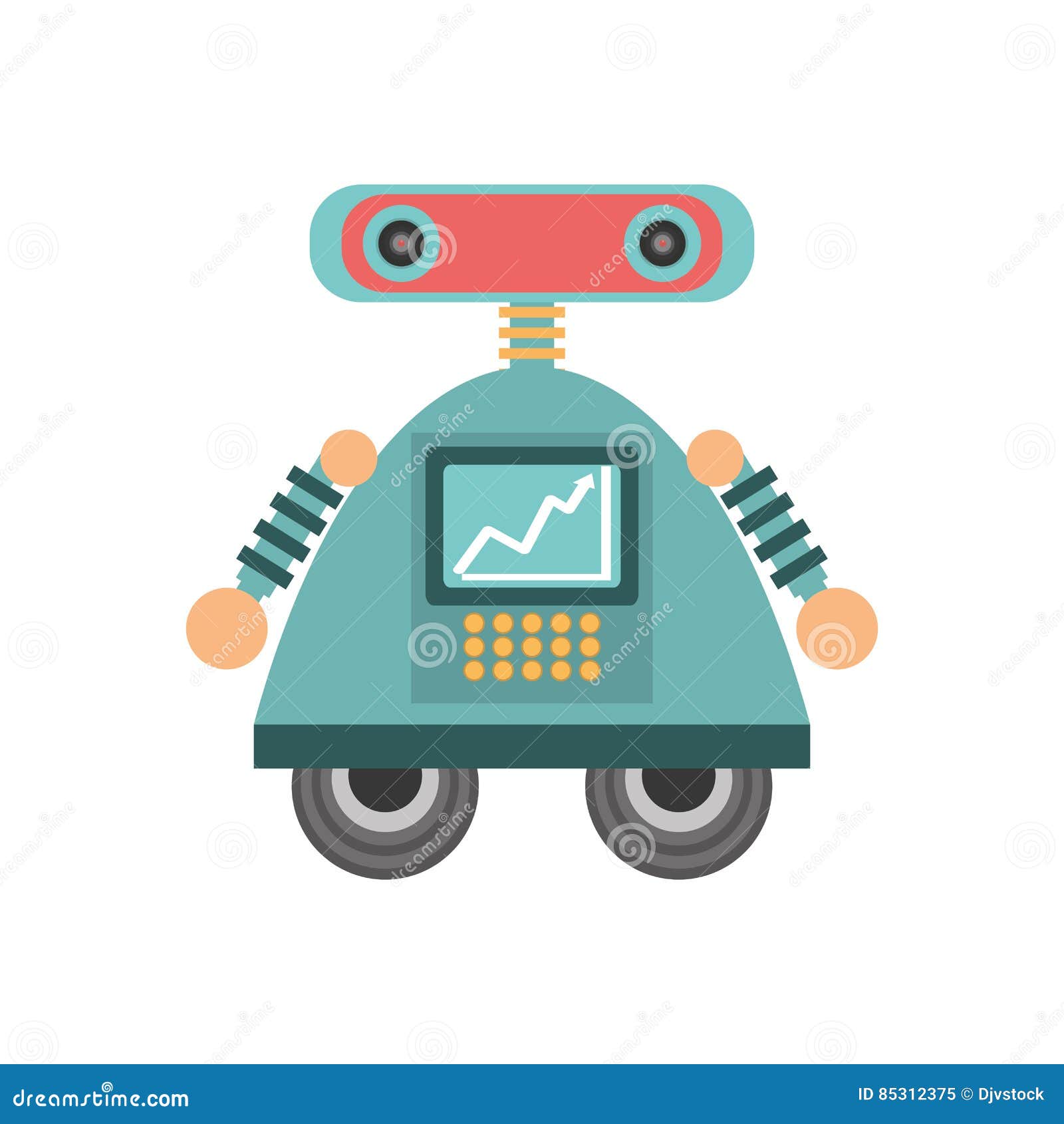 Robot Android Automation Icon Stock Illustration - Illustration of icon ...