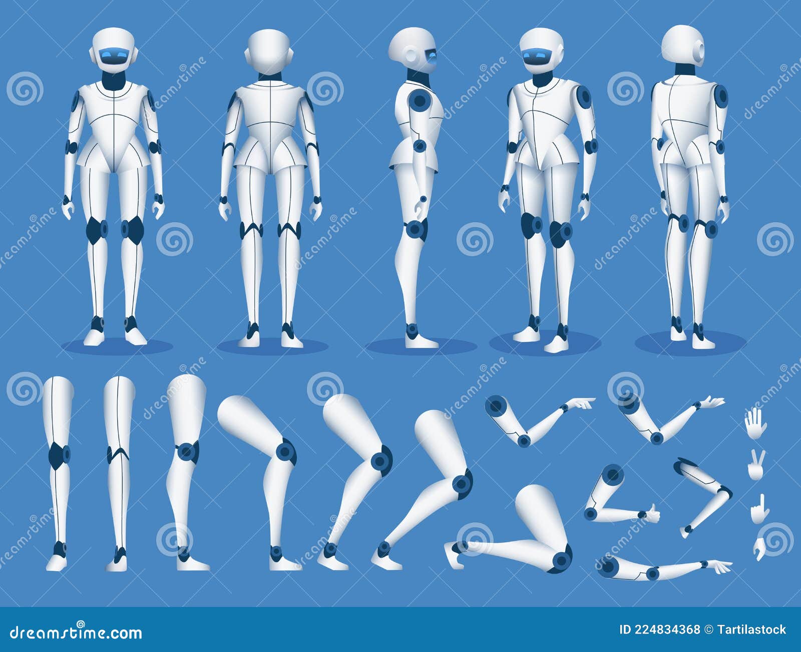 Robot Android Character. Futuristic Cyborg Artificial Intelligence ... Robot Android Character. Futuristic Cyborg Artificial Intelligence ...