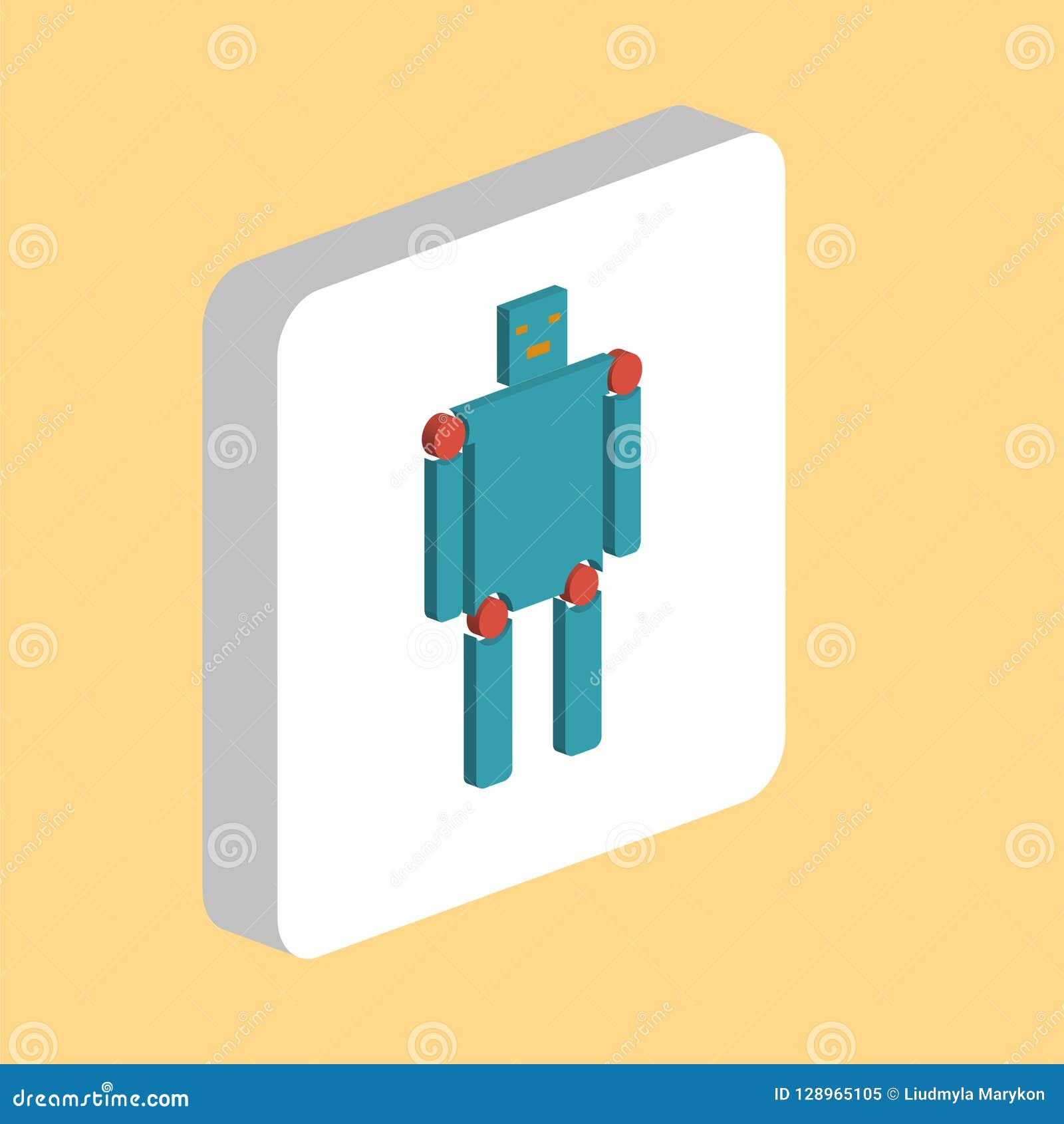 Robot, Android Computer Symbol Stock Vector - Illustration of pictogram ...