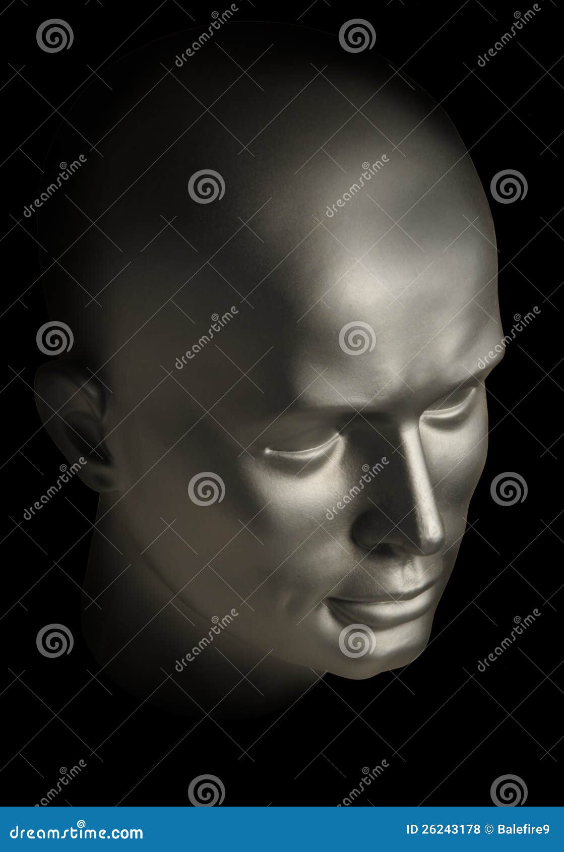 A robot android face stock photo. Image of think, mind - 26243178