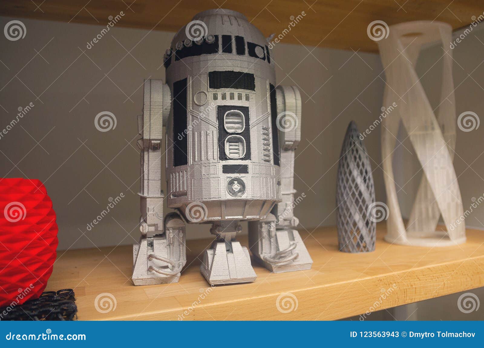 Robot-android Model is Printed on a 3d Printer Editorial Stock Photo ...