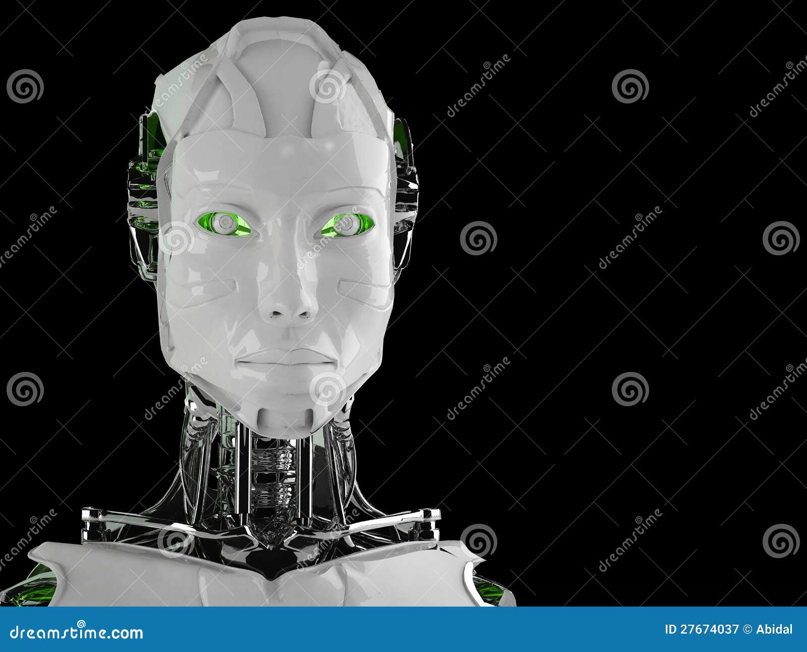 Robot Android Character. Futuristic Cyborg Artificial Intelligence ...