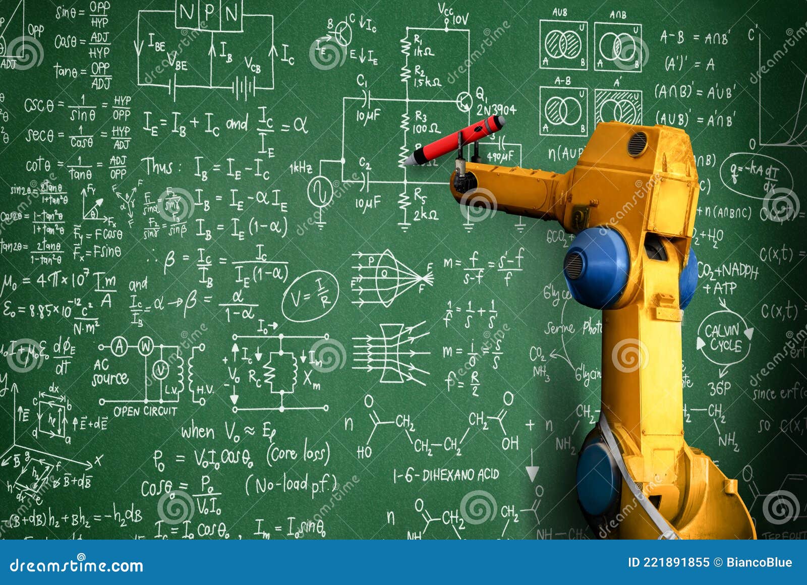 Robot Arm AI Analyzing Mathematics for Mechanized Industry Problem ...