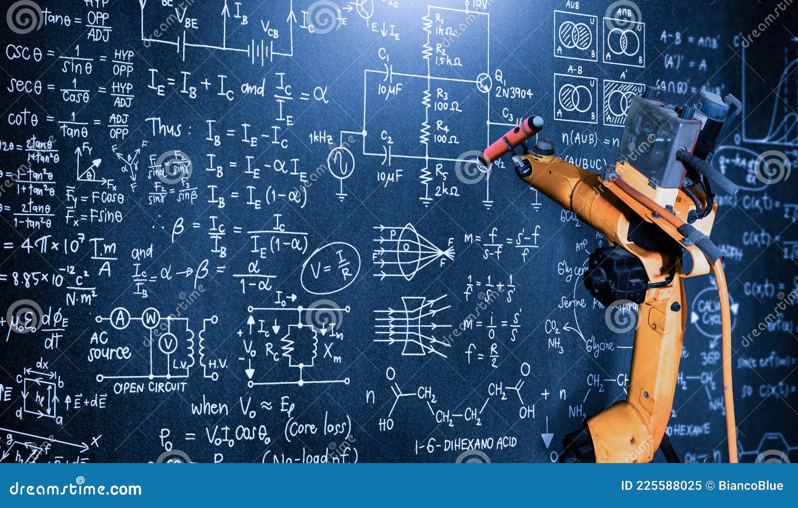 Robot Arm AI Analyzing Mathematics for Mechanized Industry Problem ...