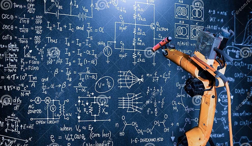 Robot Arm AI Analyzing Mathematics for Mechanized Industry Problem ...