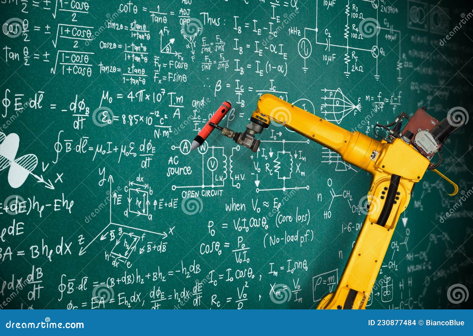 Robot Arm AI Analyzing Mathematics for Mechanized Industry Problem ...