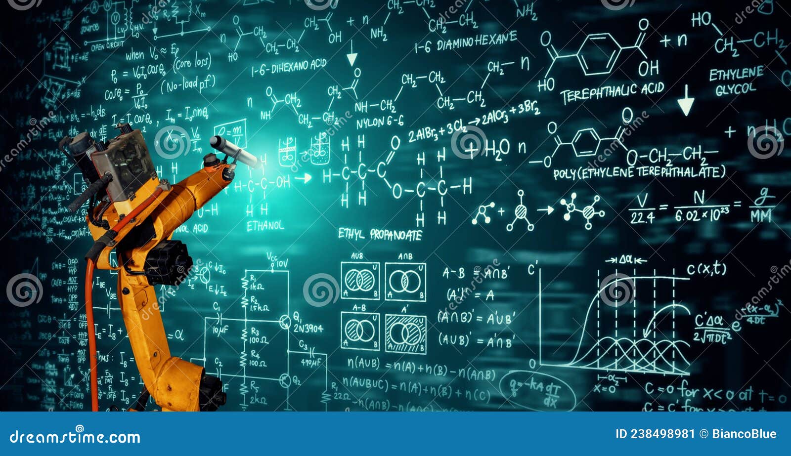 Robot Arm AI Analyzing Mathematics for Mechanized Industry Problem ...