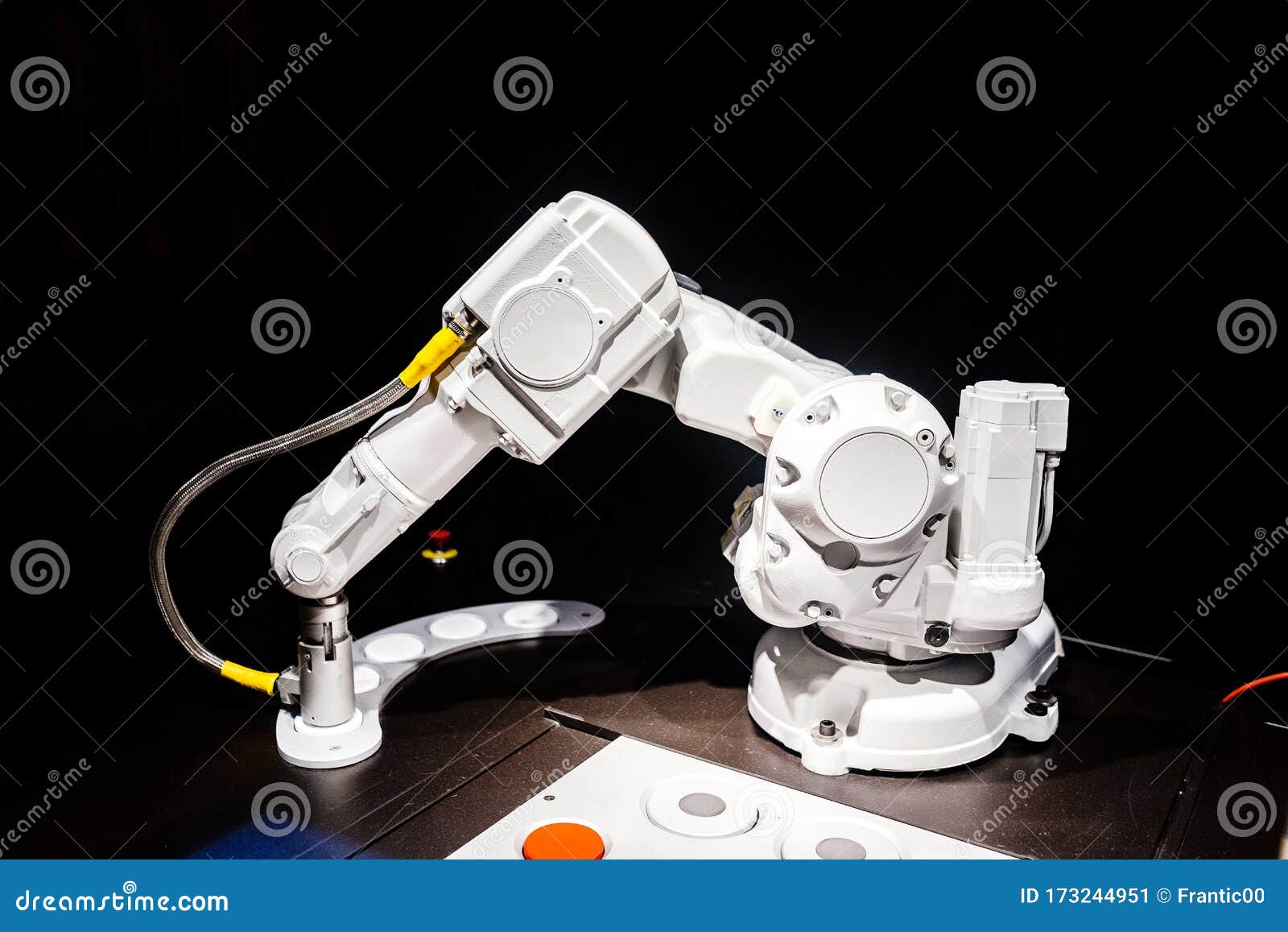 Robot Arm Automated Technology and Industry Stock Image - Image of ...
