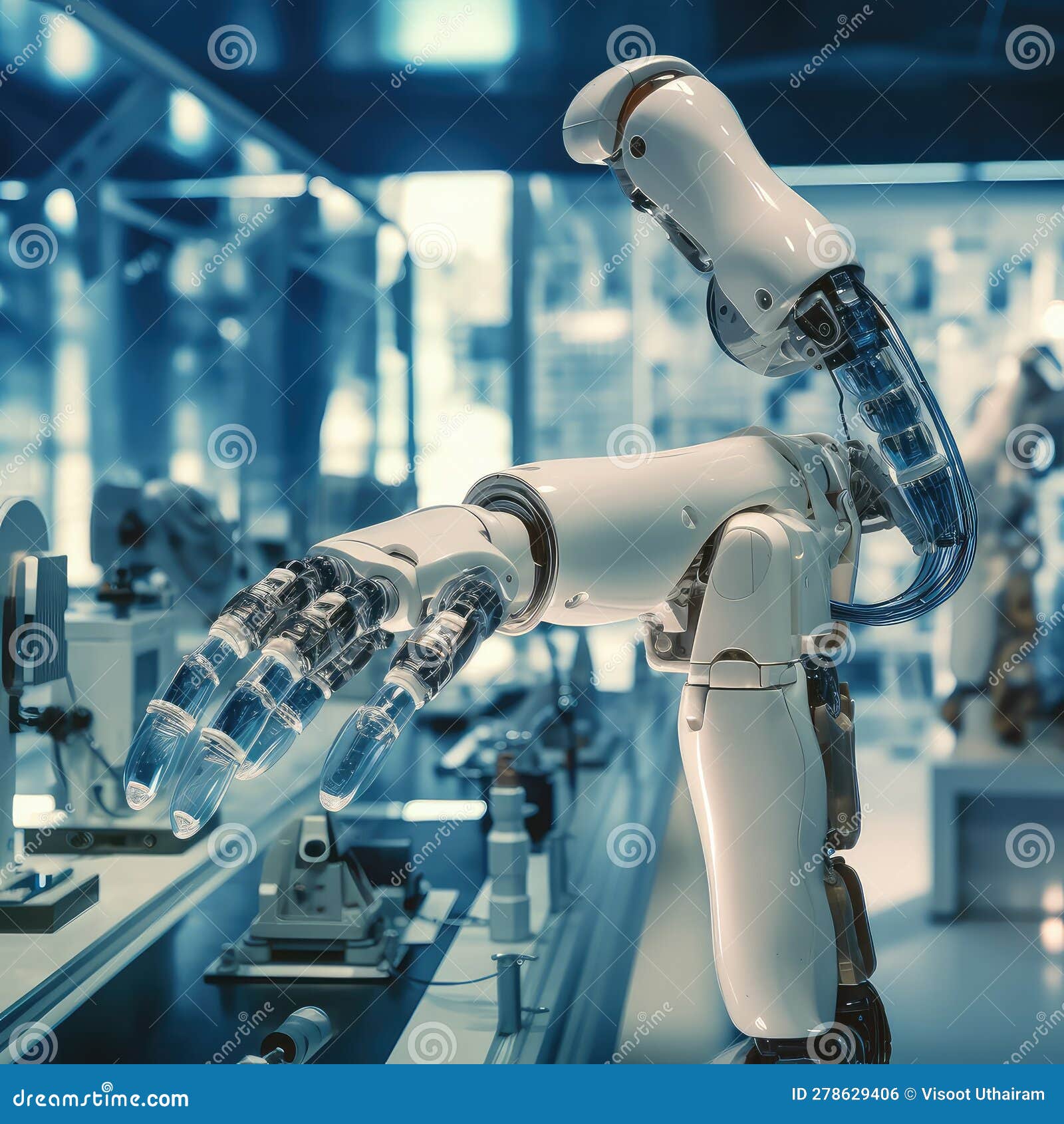 Robot Arm For Biological Experiments In Laboratory,Robot Arm In A High ... Robot Arm For Biological Experiments In Laboratory,Robot Arm In A High ...