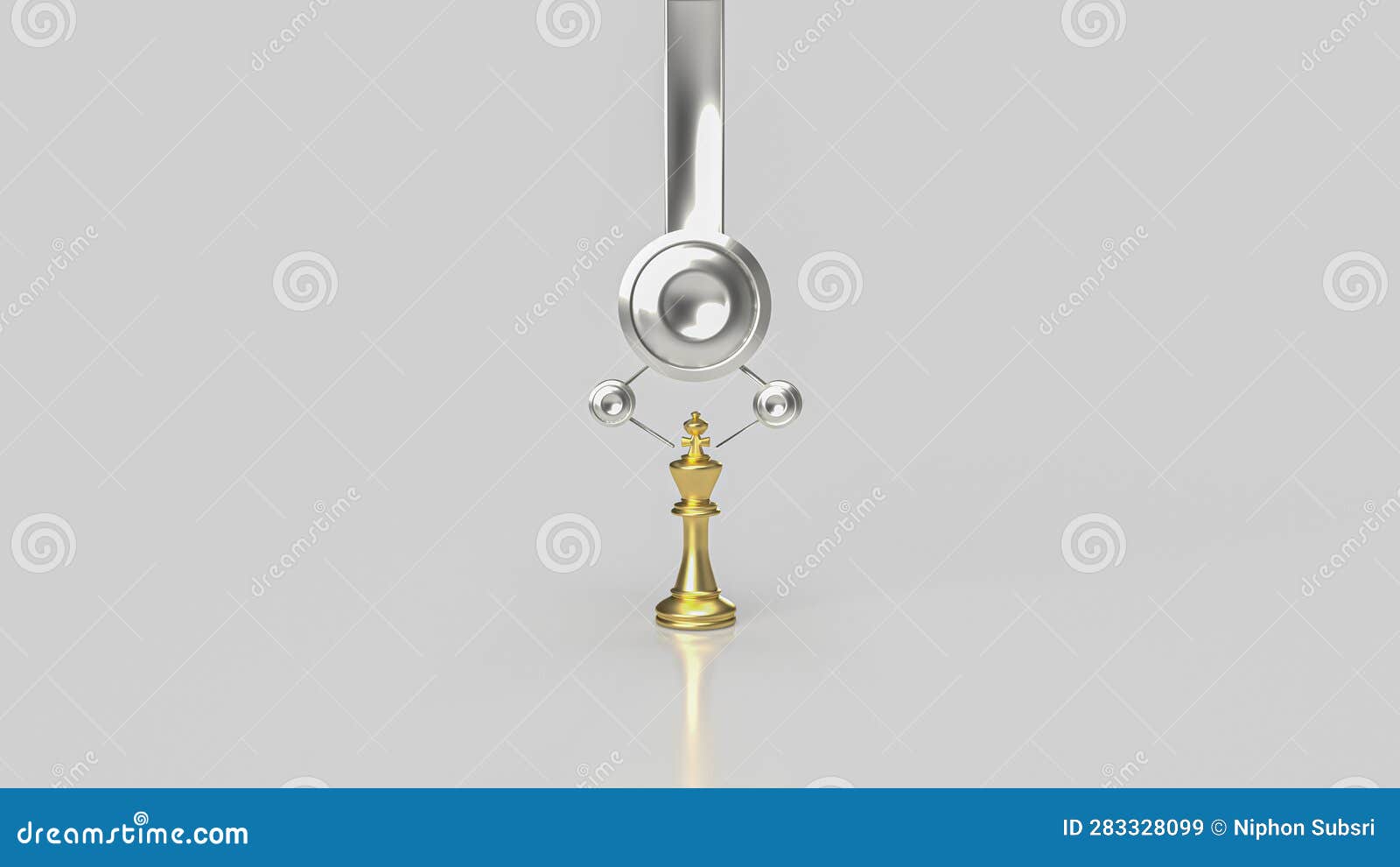 The Robot Arm and Chess for Technology or Business Concept 3d Rendering ...