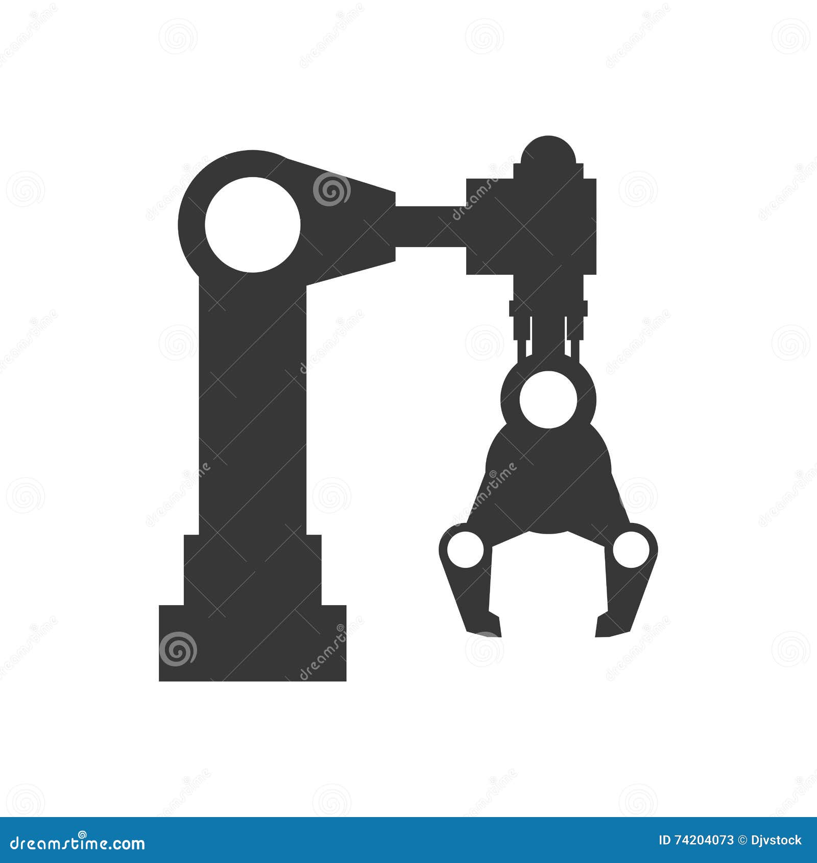 Robot Arm Icon. Machine Design. Vector Graphic Stock Vector ...