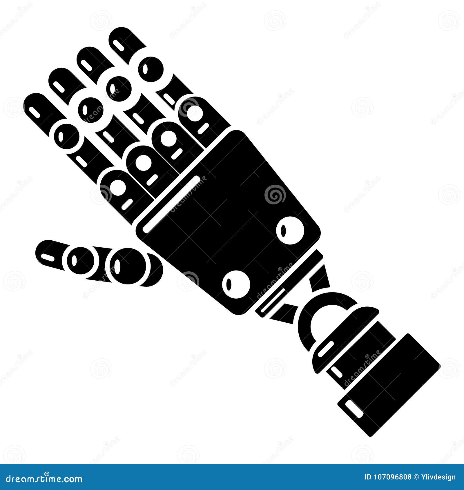 Robot Arm Icon, Simple Style. Stock Vector - Illustration of simple ...