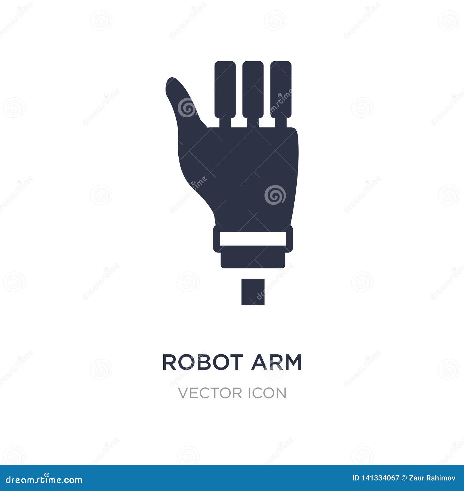 Robot Arm Icon on White Background. Simple Element Illustration from ...
