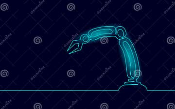 Robot Arm Low Poly Manipulator. Part Construct Assembly Triangle Shape ...