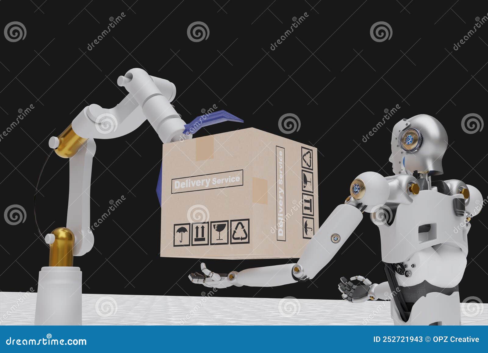 Robot Arm Object for Manufacturing Industry Technology Product Export ...