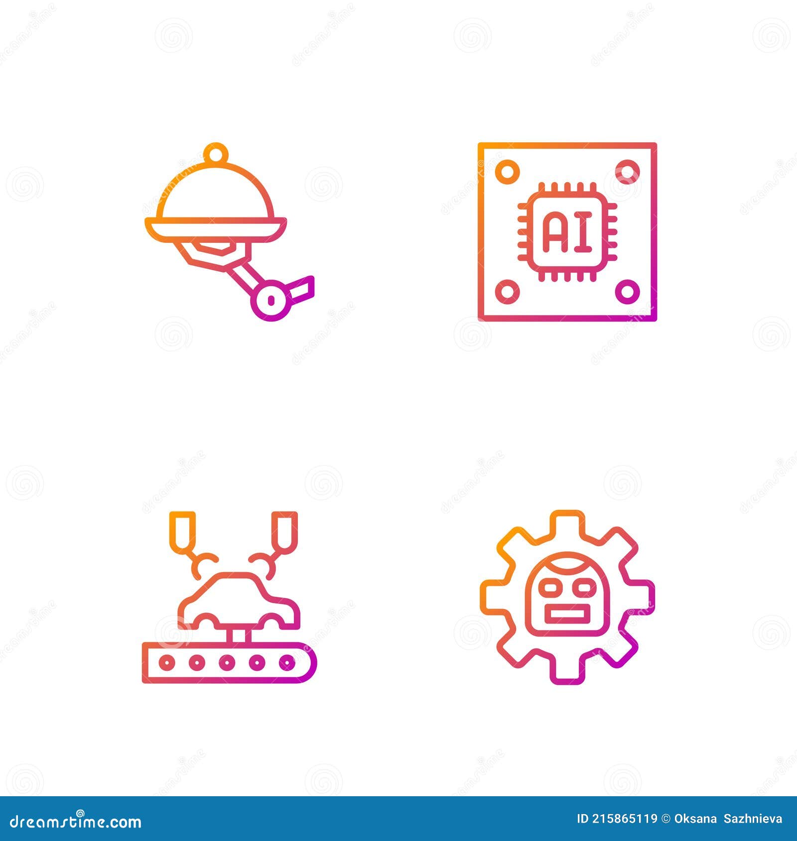 Robot Robot Robot Robot Arm Op Fabriek Ober En Processor Met ...