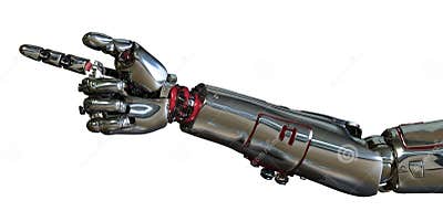 Robot Arm Pointing stock illustration. Illustration of electronic - 7426193