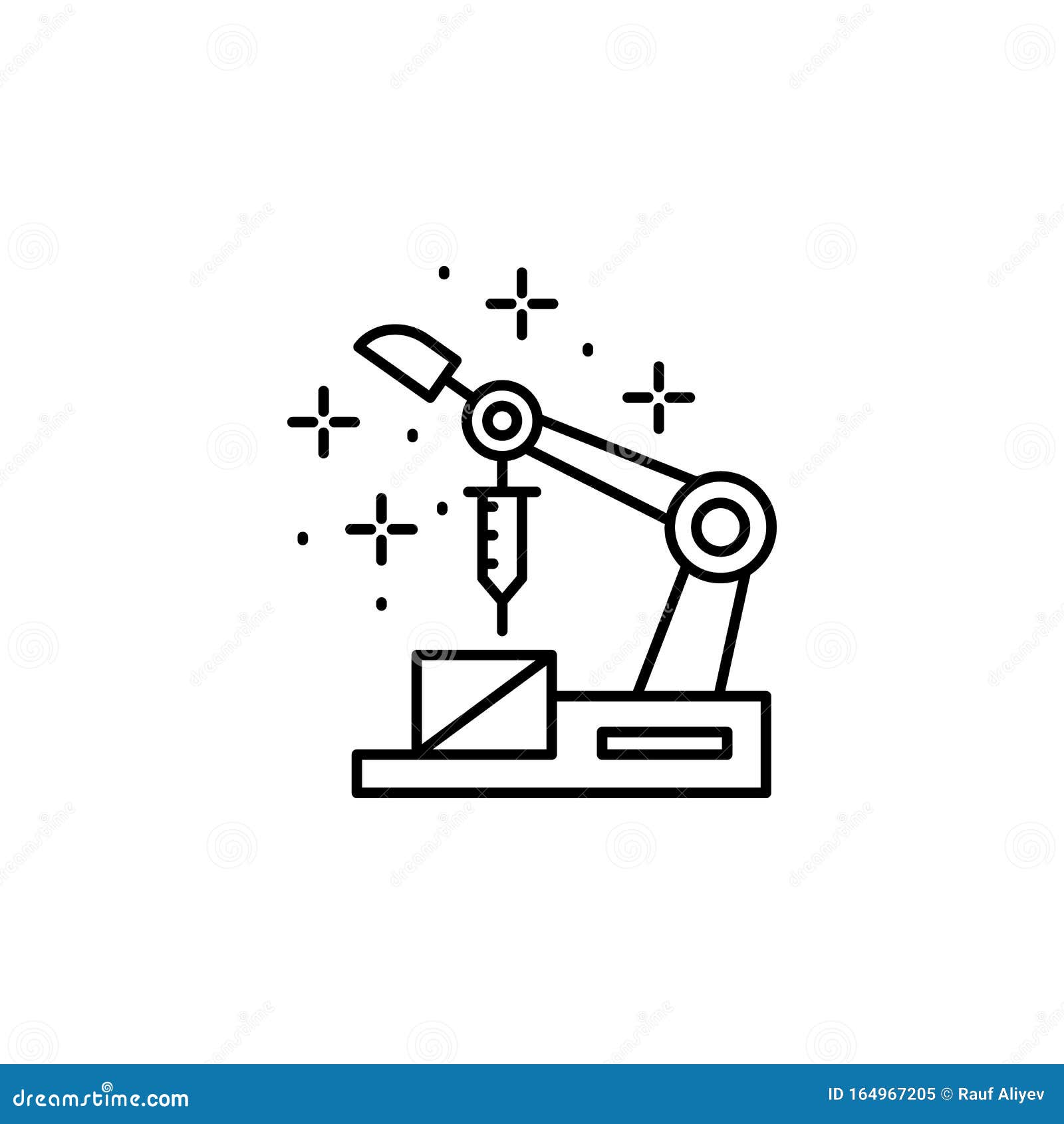 Robot Arm, Surgery Icon. Element of Robotic Icon Stock Illustration ...