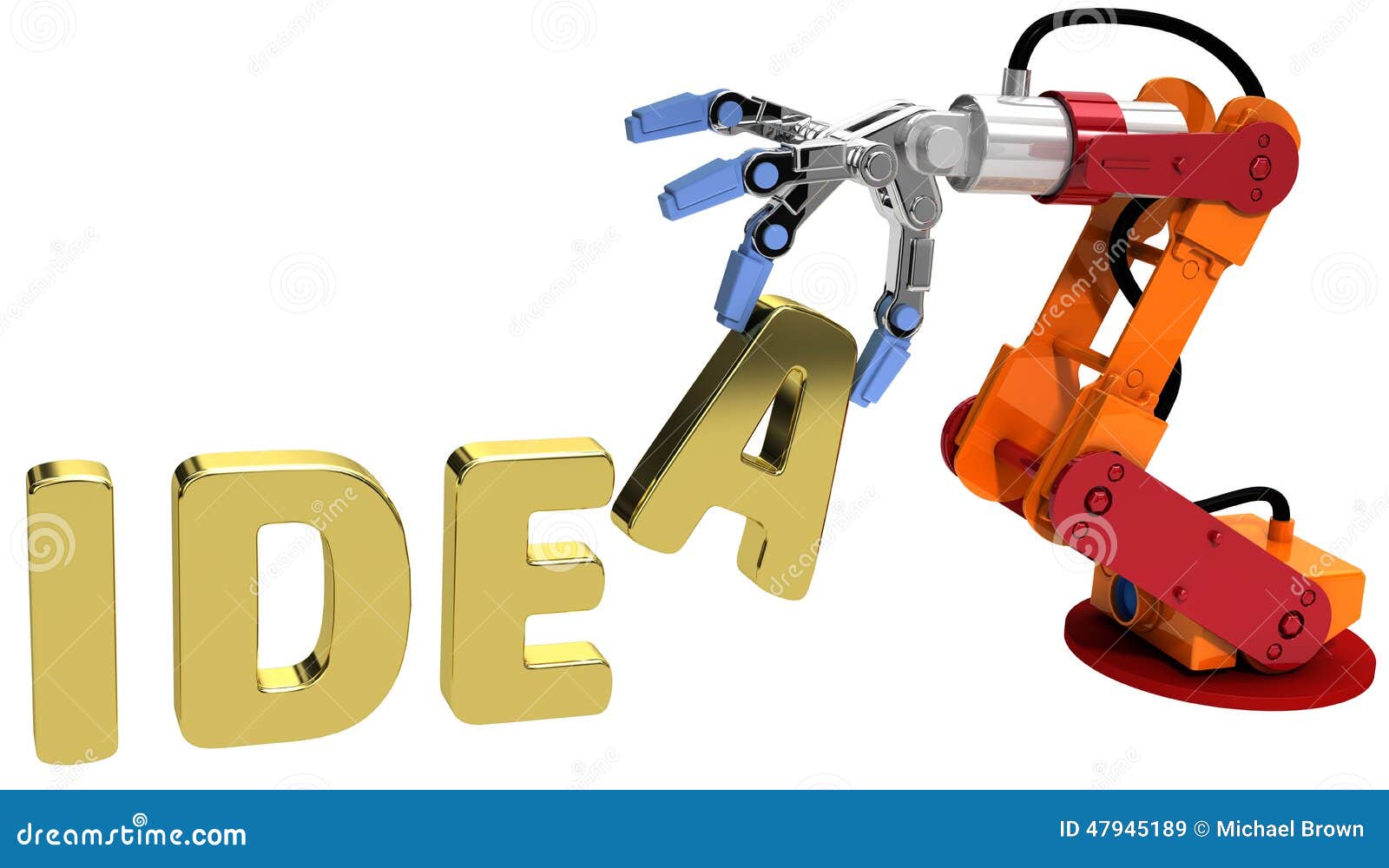 Robot Arm Technology Plan Idea Concept Stock Illustration ...