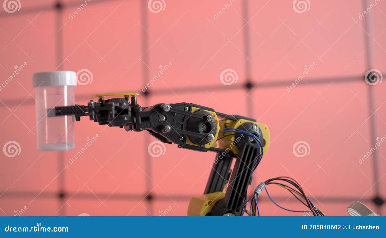 Robot Arm with Test Tube in Laboratory Stock Footage - Video of hand ...