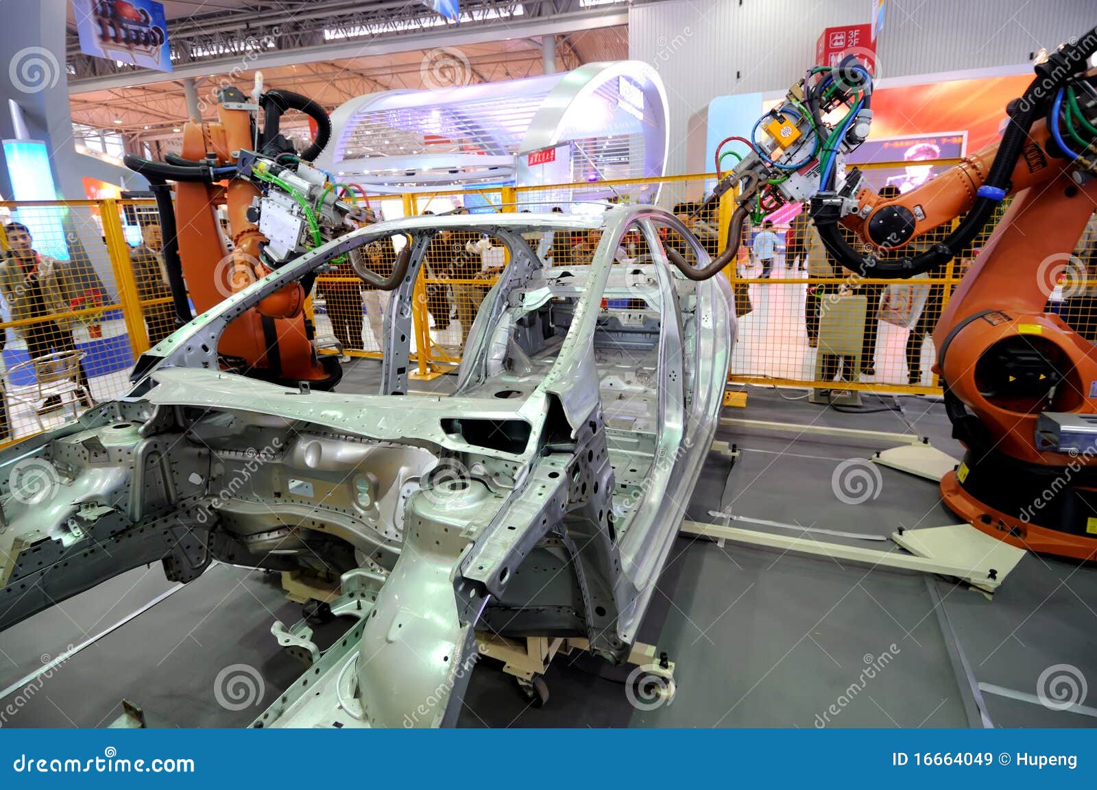 Robot Arm Used in Car Construction Editorial Stock Image - Image of ...