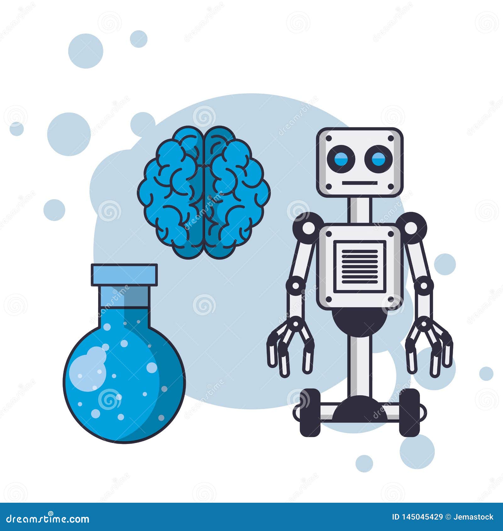 Robot and Artificial Intelligence Brain Stock Vector - Illustration of ... Robot and Artificial Intelligence Brain Stock Vector - Illustration of ...