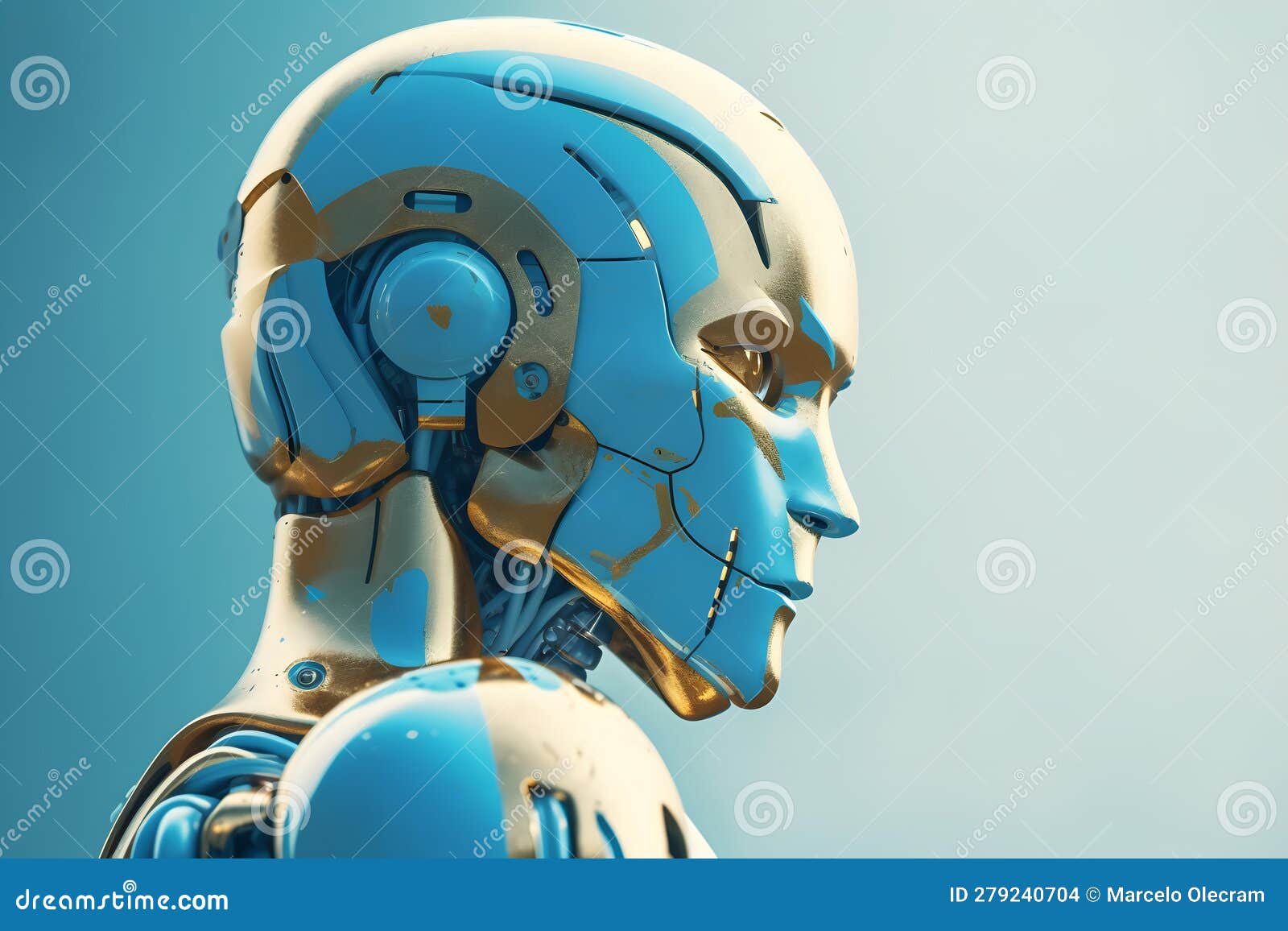 Robot with Artificial Intelligence Connected To a Neural Network ...