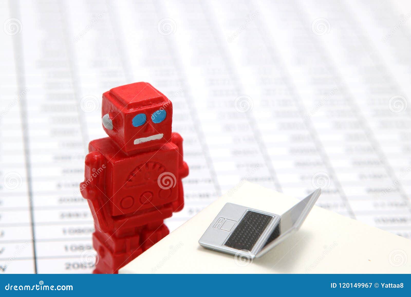 Robot or Artificial Intelligence and Laptop on the Number of Tables in ...