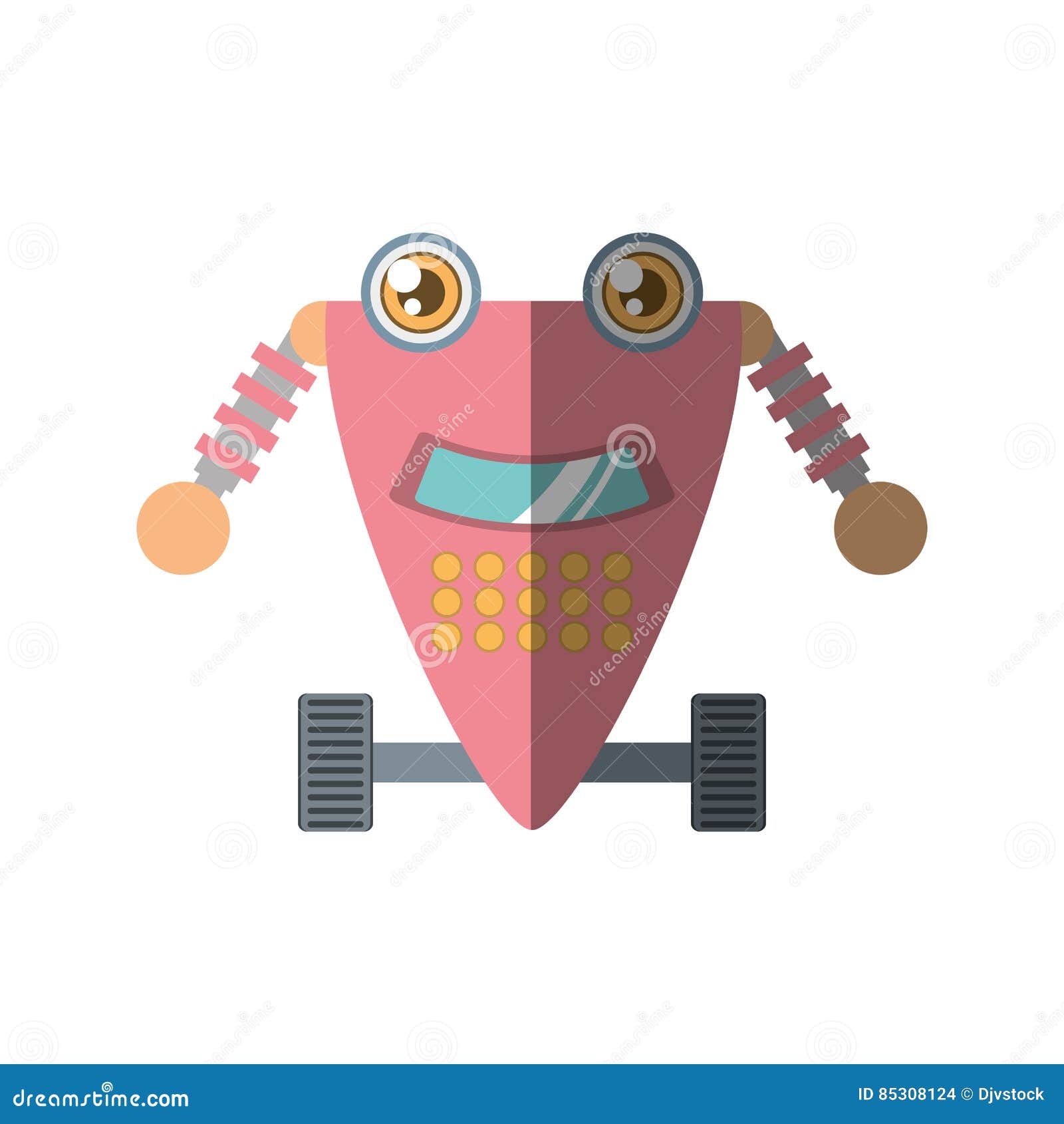 Robot Artificial Intelligence Shadow Stock Illustration - Illustration ...