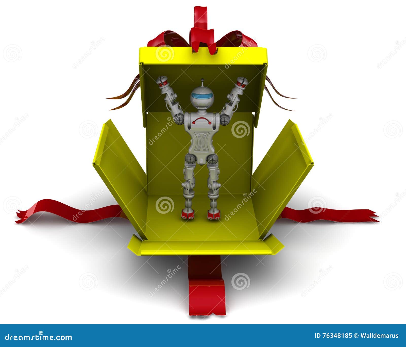 The Robot Breaks Out Of Human Stereotypes. Cartoon Vector ...
