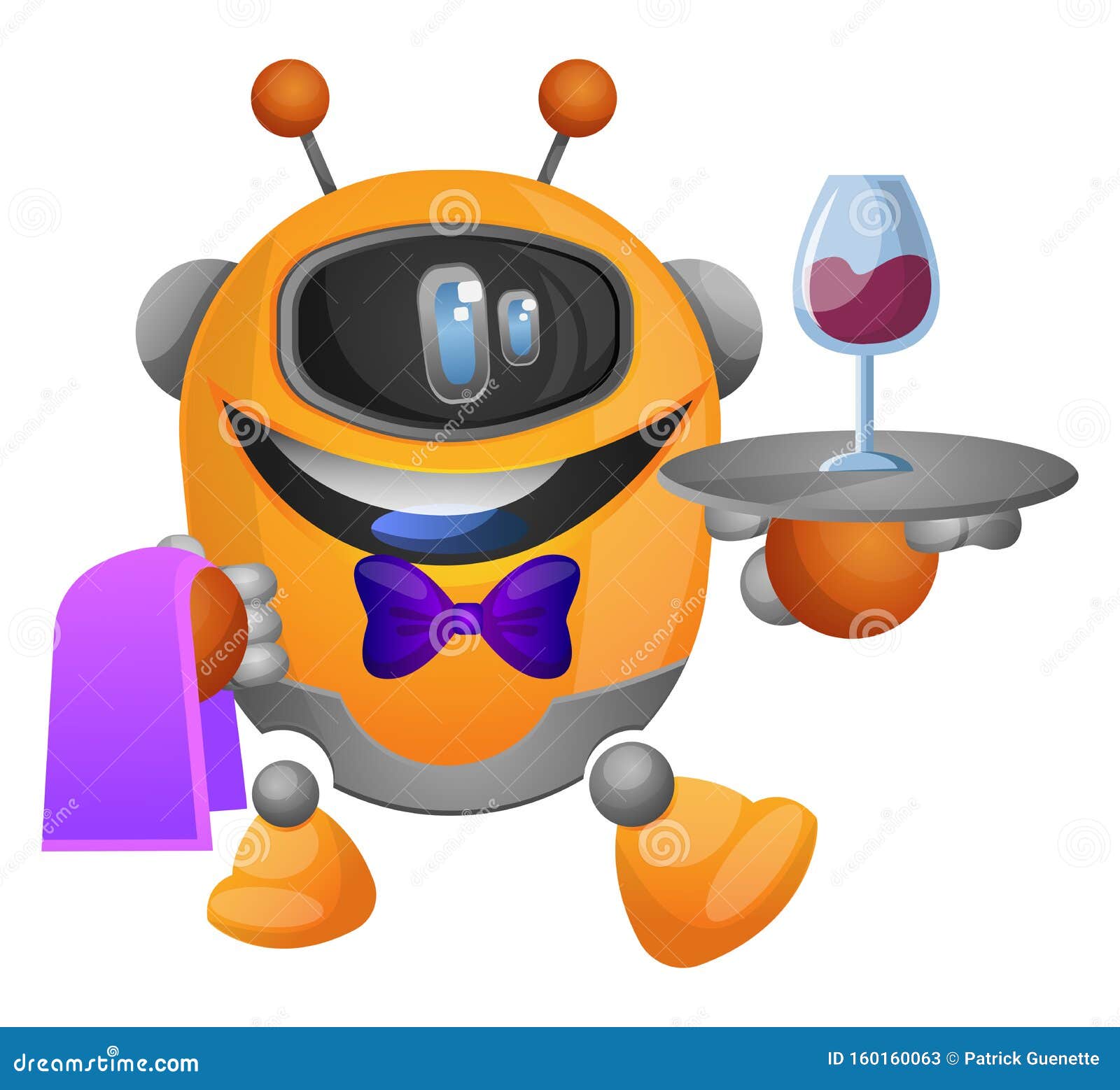 Robot Waiter Cartoon Vector | CartoonDealer.com #35065403 Robot Waiter Cartoon Vector | CartoonDealer.com #35065403